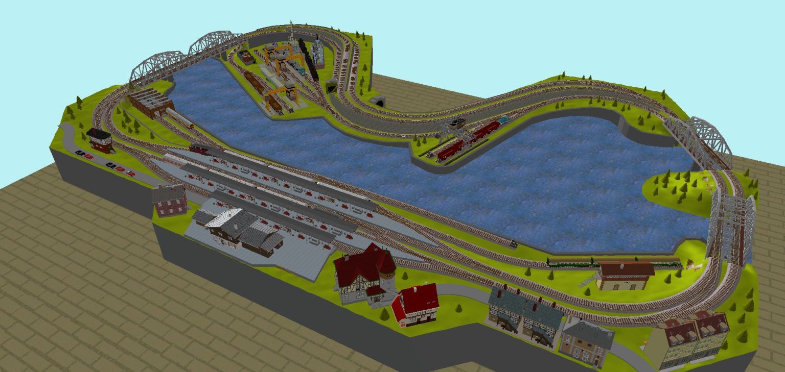 Gleisplan #030 – C-Form – für Piko A-Gleis H0 – Gleispläne 24/7